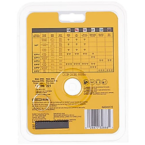 DEWALT Diamond Blade for Masonry, Dry Cutting, Continuous Rim, 7/8-Inch Arbor, 4-1/2-Inch (DW4725)