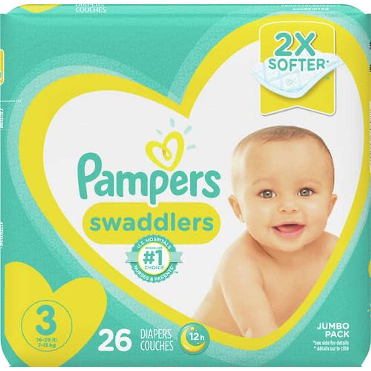 Pampers Swaddlers Diapers Size 3 26 Count