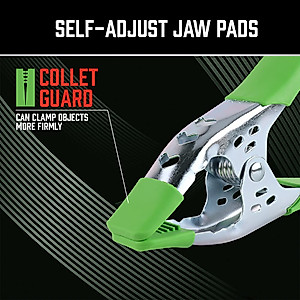 SWANLAKE 8&16PCS 6" inch Spring Clamp, Heavy Duty Spring Metal Spring Clamps, 2.5"-inch Jaw opening (16)