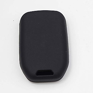 Btopars 2pcs Black Rubber Key Fob Remote Case Cover Keyless Entry Holder Shell Compatible with GMC Acadia Terrain Sierra Chevrolet Silverado HYQ1AA 13584502 1551A-AA