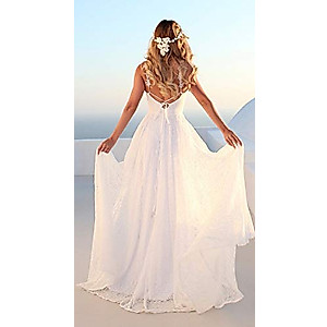 Bridesmaid Dress for Women Floral Lace Bandage Backless Formal Prom Wedding Ball Party Dress White