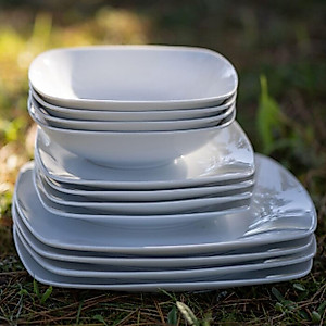 BIA Cordon Bleu 904710S4SIOC Epoch Salad Plate, Set of 4, 7-Inch Square