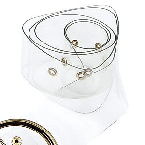 Women Fashion Holographic Clear Wide Belt Transparent PVC Metal Buckle Waist Belt Waistband Cinch Dress Belt