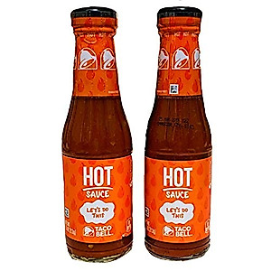 2 Taco Bell Sauces and 2 Taco Bell Taco Seasonings (HOT), 1 Fl Oz (Pack of 1)