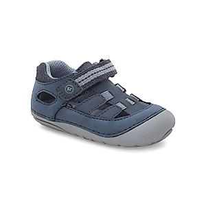 Stride Rite baby boys Sm Sonny Sandal, Dark Blue, 3.5 Wide Infant US
