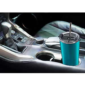 Fancyfams, Teacher Tumbler, 22oz Stainless Steel Mug, Teacher Gifts for Women - Teacher Appreciation Gifts - Gifts for Teachers on Birthday (Best Teacher Ever 22oz - Turquoise)