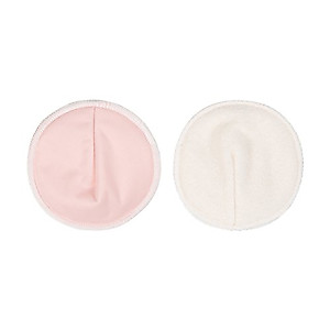 Babygoal Reusable Contoured Nursing Pads, 4.7" Organic Soft Breathable Washable Mama Breast with Laundry Bag and Mini Wet Bag 14 Pack Large Size 14NPA05-B