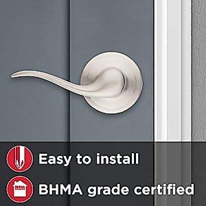 Kwikset ECR54BCP0HOLE SatNI Tustin Pass Lever