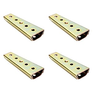 Dahszhi 4Pcs Interlocking Sofa Connector Bracket,Furniture Assemble Fixing Joint Connectors Bands Flush Mount Hanger,Taper 4.72"/120mm Colorful