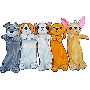 AM Landen Super Cute Soft Plush Chihuahua Cosmetic Makeup Storage Pencil Pouch