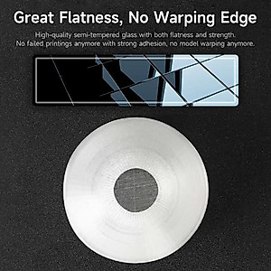 Creality Ender 3 PEI Glass Bed, Upgrade Textured 235x235mm 3D Printer Platform Black PEI Powder Coated Tempered Glass Heated Bed Build Plate for Ender-3 S1/3 S1 Pro/5S1 Ender-3 Neo/3 V2 Neo/3 V3 SE