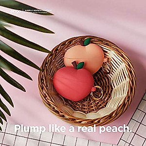 elago Peach Case Compatible with Apple AirPods Pro Case, 3D Cute Design Case Cover with Keychain, Supports Wireless Charging (Peach) [US Patent Registered]