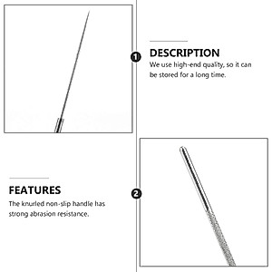 Baluue 8pcs Dissection Needle Stainless Steel Single End Probe Lab Bio Experiment Dissection Tools for Medical Students and Veterinary