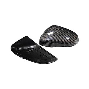Car Carbon Fiber Side Rear View Mirror Cover Trim Compatible with Volvo S60 S60L S80L V40 V60 2014-2019