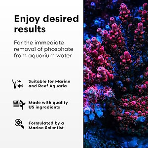 Brightwell Aquatics Phosphat-E Liquid Phosphate Remover for Marine Fish and Reef Aquariums - Aquarium Water Treatments, 67.6 fl oz