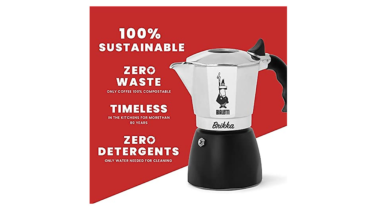 Bialetti Brikka Moka Pot - Crema-Rich Espresso Maker