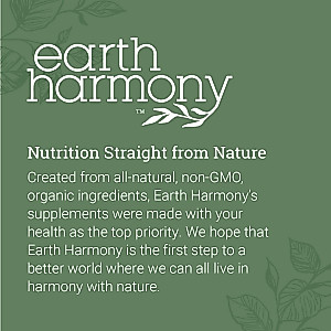 Earth Harmony Calcium D-Glucarate 1200mg - Advanced Detoxification Support & Double The Strength of Calcium D Glucarate 500mg - 120 Capsules (2-Month Supply)