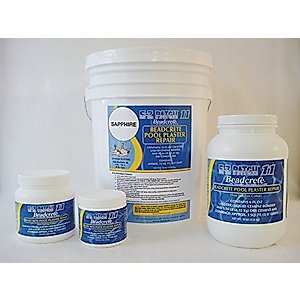 E-Z Patch EZP-2056 10 lbs Beadcrete Aqua Marine Glass Bead Plaster