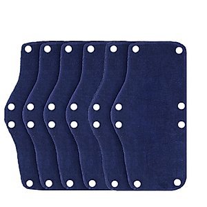 IPXEAD 6PCS Hard Hat Sweatband, Cotton Hard Hat Liner, Reusable hardhat sweatbands(Blue)