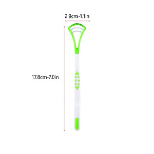 Tongue Cleaner Stainless Steel Set Tongue Scraper Tongue Brush Adult Bad Breath Removal Tongue Scraper Oral Care Tool,1Pcs (I)