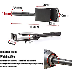 wxxjn Ice Anchor Drill Adapter, Quickly Screw Nails into Ice Fishing Tent Ice Shed Accessories Shed Pegs Tent Holder Accessories