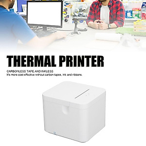 Yunir Bluetooth Receipt Printer, Portable Thermal Receipt Printer for Small Business Sales Retail, 58mm Mini Receipt Printer Compatible with Windows,iOS,Linux,and Android (US Plug)