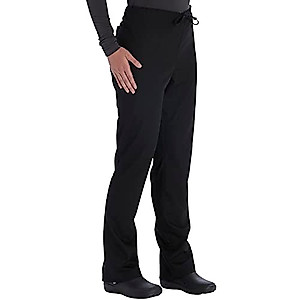 Vital Threads Men and Women Scrubs Set V-Neck Top & Drawstring Pant, VT501C, M, Black