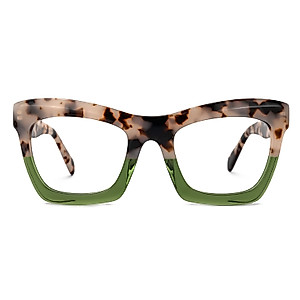 VOOGLAM Rectangle Eyeglasses for Women with Non-prescription Clear Lens Sienna GJGA035804-07