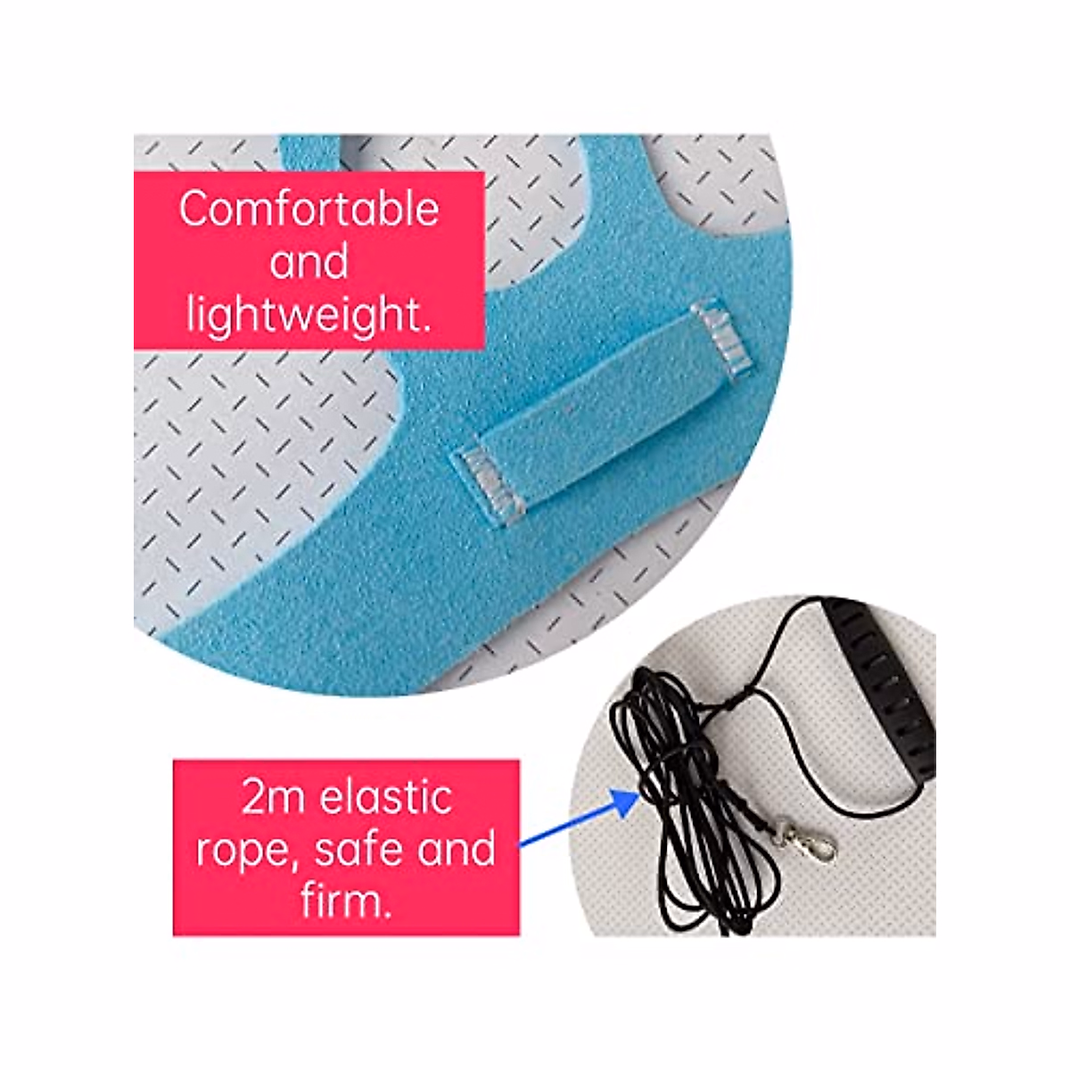 Bird Flight Harness Vest, Parrot Flight Suit with Leash for Parakeets Cockatiels Conures Budgies, Bird Flying Clothes with Rope and Handle for Outdoor Activities Training, Anti Bite (M, Blue)