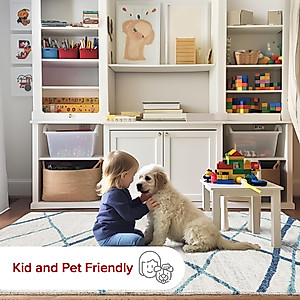 nuLOOM 8x10 Thigpen Contemporary Area Rug, Dark Orange, Abstract Lines, Non-Slip Backing, Stain Resistant, For Bedroom, Dining Room, Living Room, Hallway, Office, Kitchen, Entryway