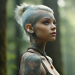 OwMell Non-Piercing Elf Ear Cuffs, Flexible and Durable, Handmade Alloy Metal, Fits Most Earring Sizes