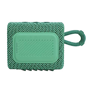 JBL Go 3 Eco: Portable Speaker with Bluetooth, Built-in Battery, Waterproof and Dustproof Feature - Green