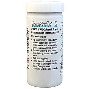Industrial Test Systems 481025 SenSafe® Chlorine 2 (EPA FC/pH) Test Strips
