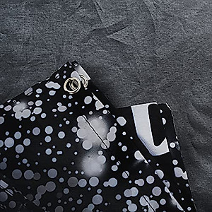 HAMIGAR 6x4ft Happy 60th Birthday Banner Backdrop - 60 Years Old Birthday Decorations Party Supplies for Women Men - Black Silver