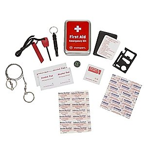 Stansport Vintage Tin Emergency First Aid Kit
