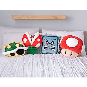 Club Mocchi- Mocchi- Nintendo Super Mario Plush - Piranha Plant Plushie - Collectible Squishy Plushies - 15 Inch, Red