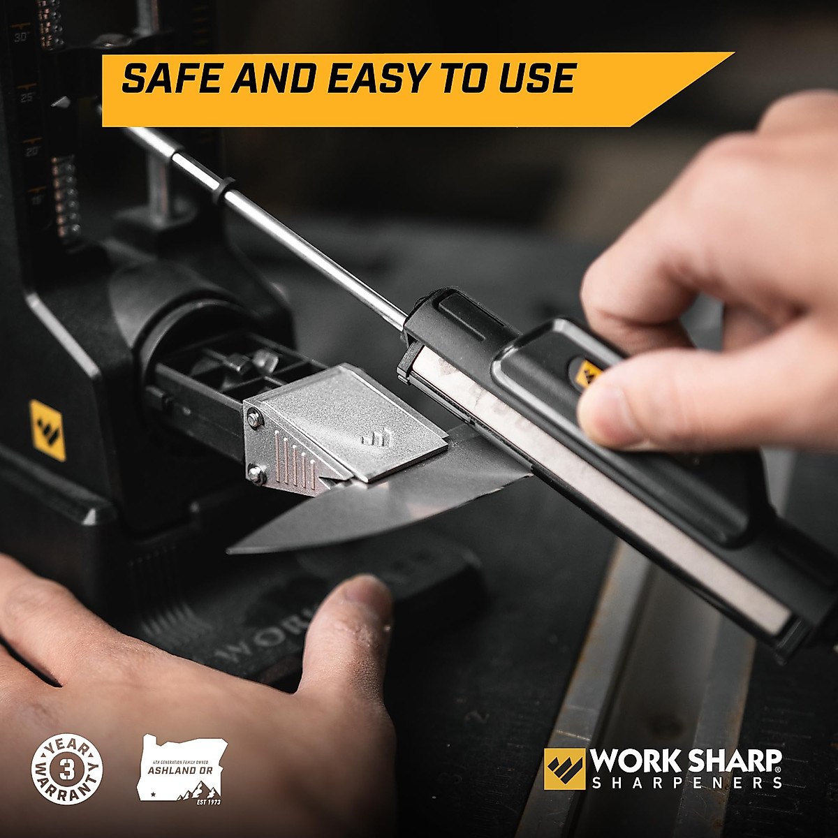Work Sharp Precision Adjust Elite Knife Sharpener Including Additional Sharpening Stones and Carry Case