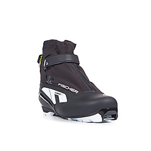 Fischer Men's XC Comfort PRO Adult Warm Lightweight Durable Stable Non Slip Fitness Outdoor Nordic Cross Country Ski Boots, Black/White, Size 39