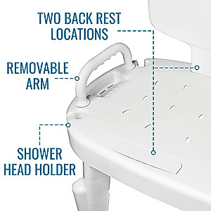 DMI Tool-Free Universal Transfer Bench for Bathtubs & Showers, 350lb Weight Capacity, Adjustable Legs, Secure Handles, FSA & HSA Eligible