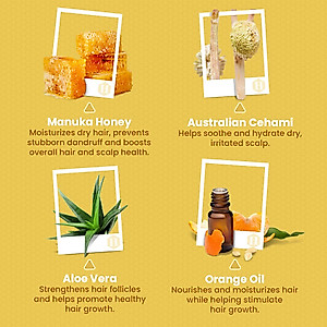 Deep Conditioner for Hair Growth - Nourishing Hair Conditioner for Hair Loss, Eczema and Psoriasis Relief - Hair and Scalp Moisturizer and Conditioner for Dry Hair (16oz)