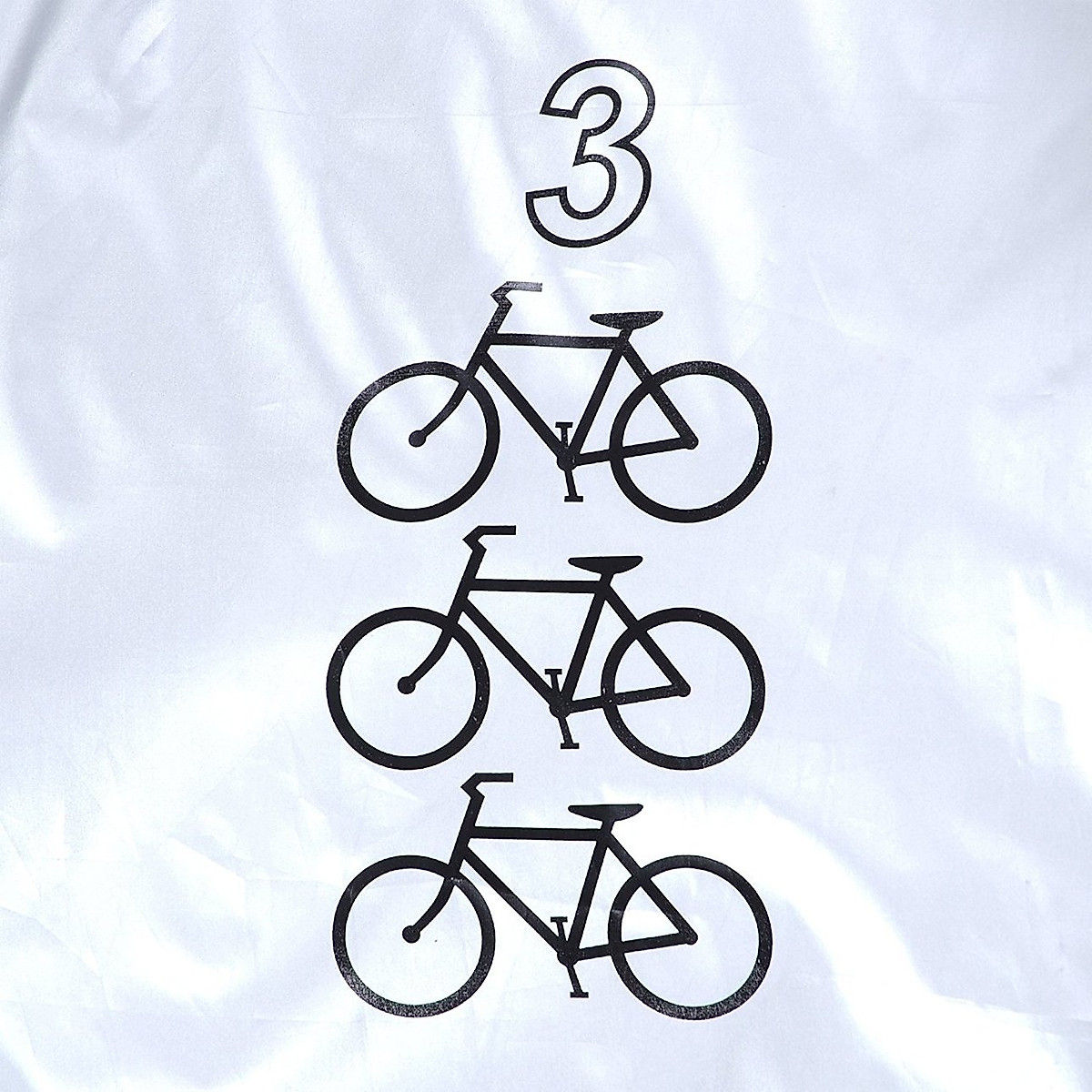 Maveek Bicycle Cover for 3 Bikes Waterproof Outdoor Storage Cycle Protection UV Rain Snow Proof Tarp Tent Shed for Bikes All Weather Dust Dirt Resistant Winter Summer Indoor Garage (Sliver/Black)