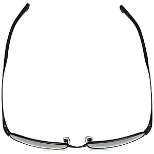 Carrera Men's 8043/S Rectangular Sunglasses, Black/Polarized Gray, 56mm, 18mm