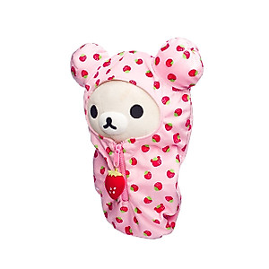 San-X Original Rilakkuma Sleeping Bag Plush Series (Korilakkuma - Strawberry)