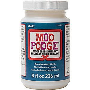 Mod Podge Super Thick Gloss (8-Ounce), CS11297 & CS11301 Waterbase Sealer, Glue and Finish, 8 Oz, Matte