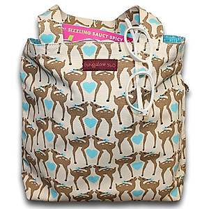 bungalow 360 Reversible Canvas Tote Bag (Jellyfish)