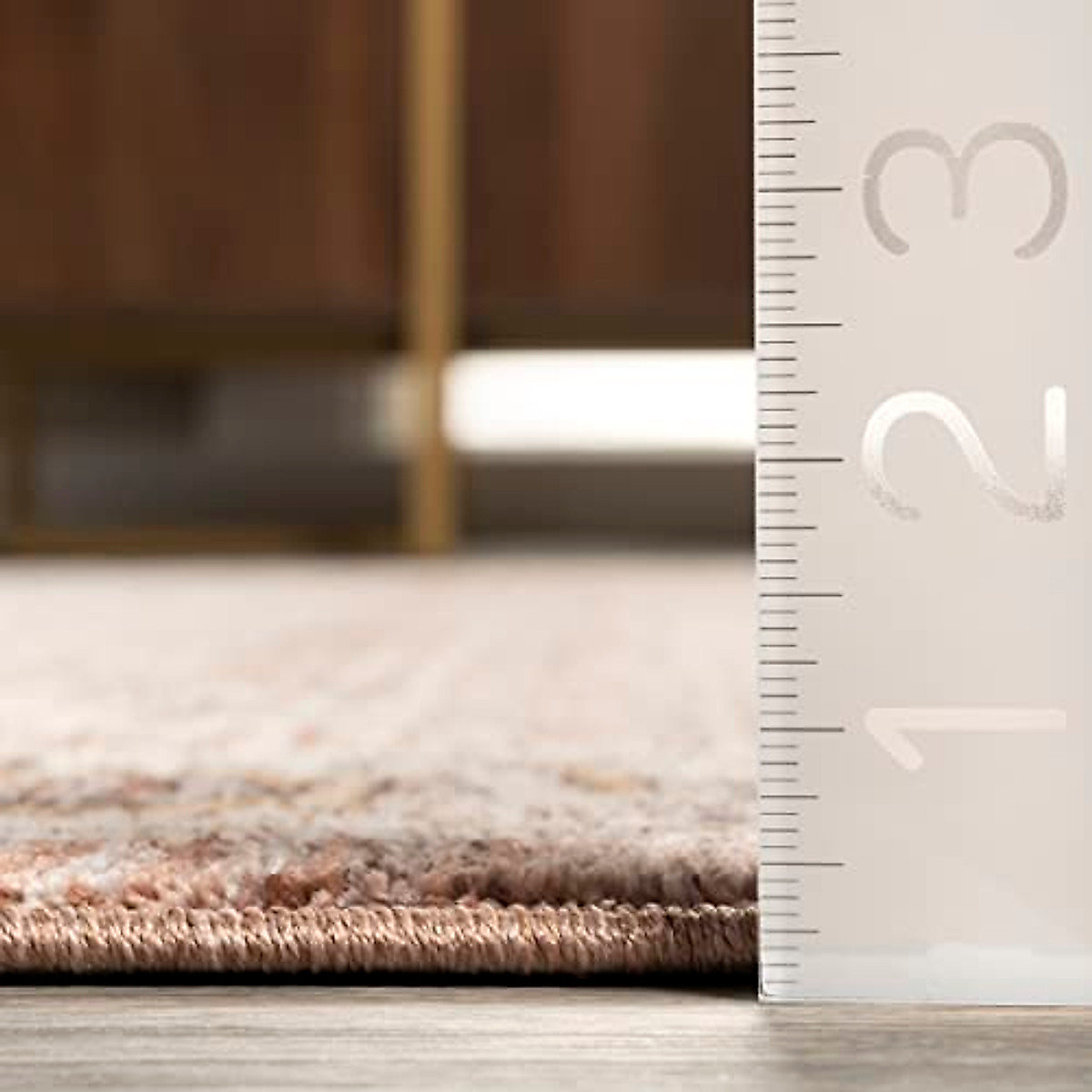 nuLOOM Sorsha Persian Traditional Fringe Area Rug, 5' x 7' 9", Rust