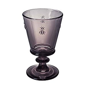 La Rochere Bee Set of 6 Wine Glass Eggplant