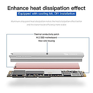 Hikvision E2000 512GB M.2 SSD NVMe PCIe Gen3, Internal Solid State Drive, 3D NAND, Up to 3,500MB/s, 3 Year Warranty