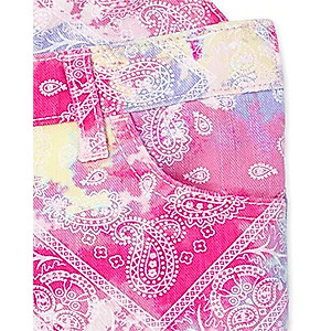 The Children's Place baby girls The Children's Place and Toddler Tie Dye Bandana Twill Shortalls Rompers, Pink, 2T US