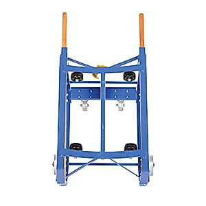 Vestil RDC-1000-5SS Deluxe Rotating Drum Cart with Steel Wheel, Steel, 1000 lbs Capacity